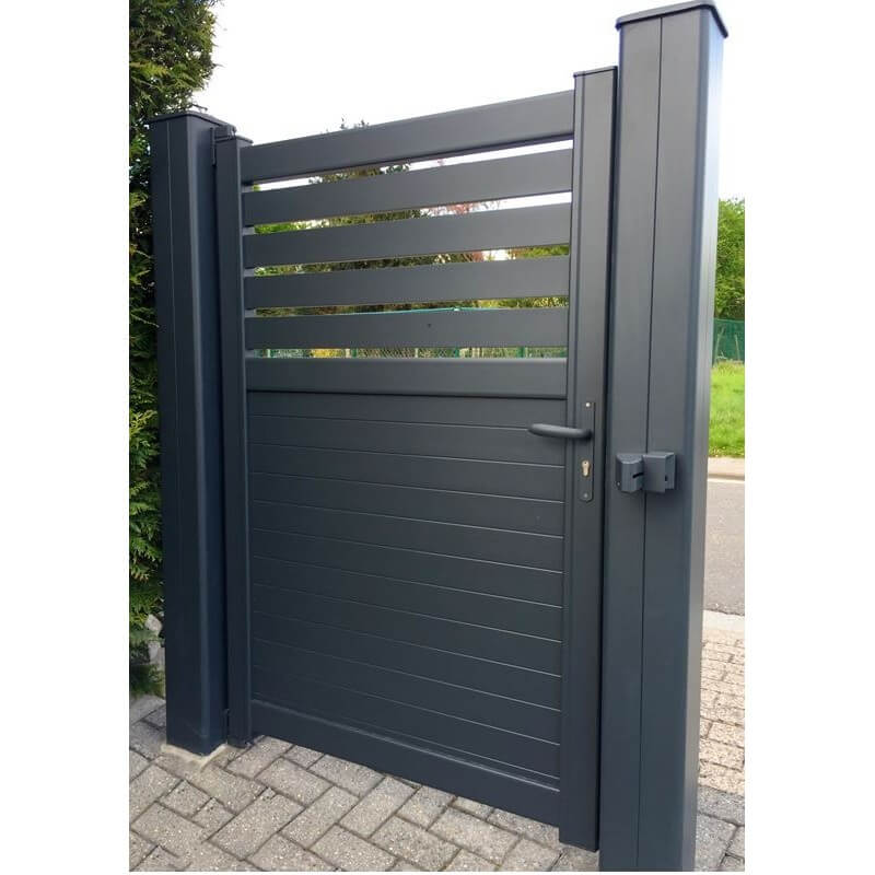 Portillon Aluminium ajouré en partie haute FIGEAC | LMC Ouvertures