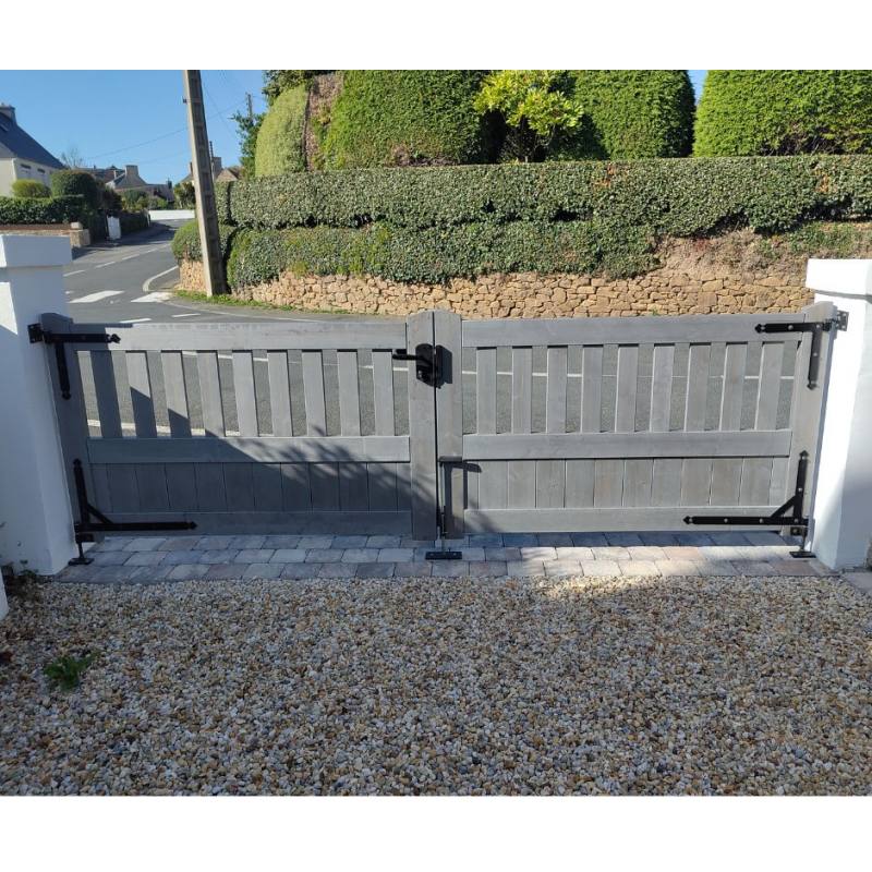 Portail Bois Classique LORIENT sur mesure | Essence Epicea | LMC Ouvertures